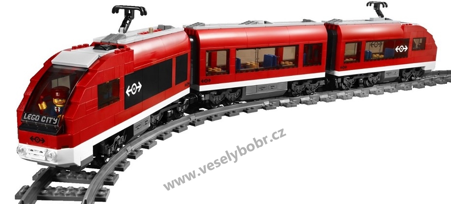 LEGO City Osobní vlak červený